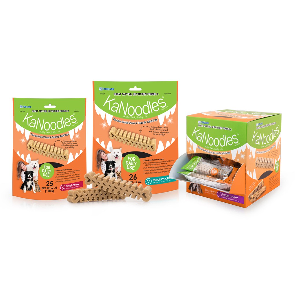 Forcans KaNoodles Premium Dental Chews & Treats S/M Size 170G | Shopee ...