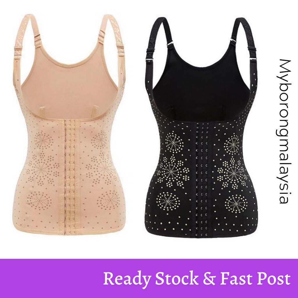 Infrared Negative Bengkung Girdle Ion Shaping Slimming Singlet Korset ...