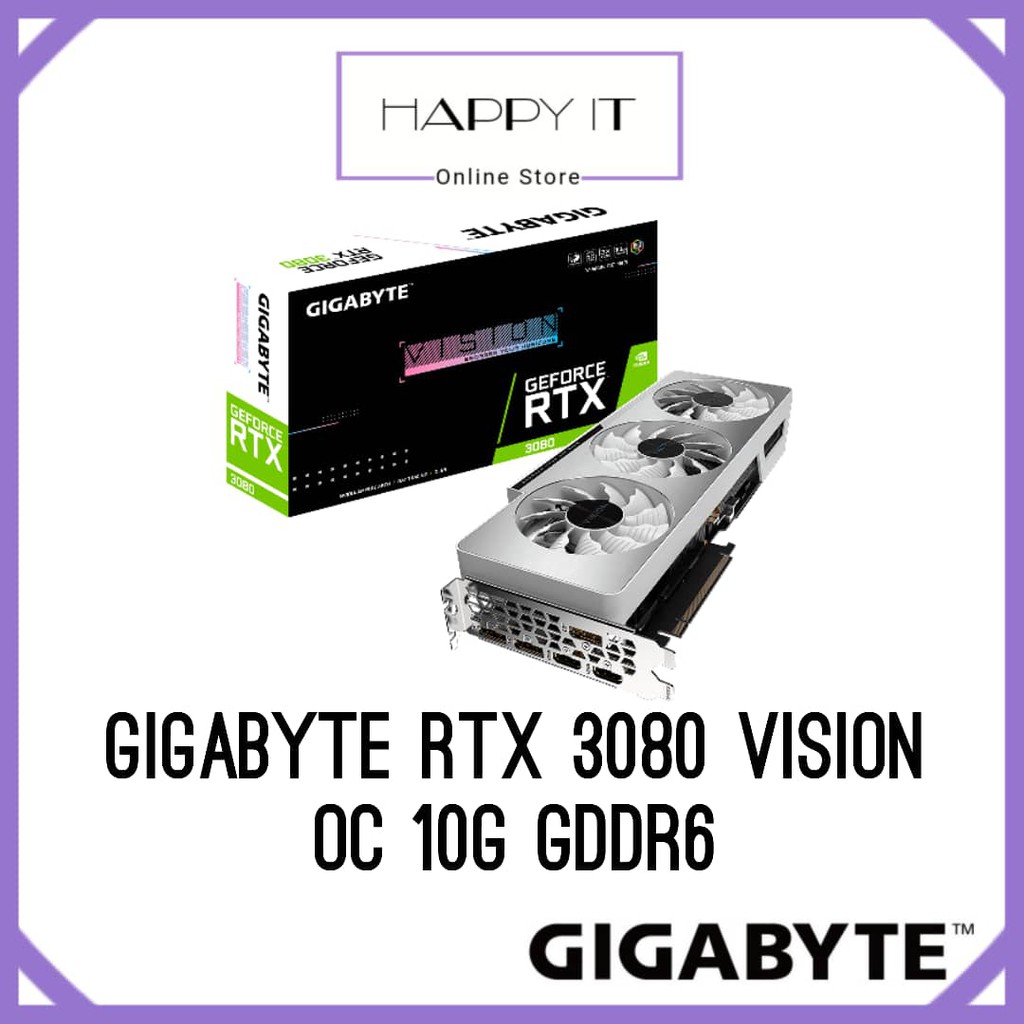 Gigabyte RTX3080 VISION OC 10G GDDR6 Graphic Card | Shopee Malaysia