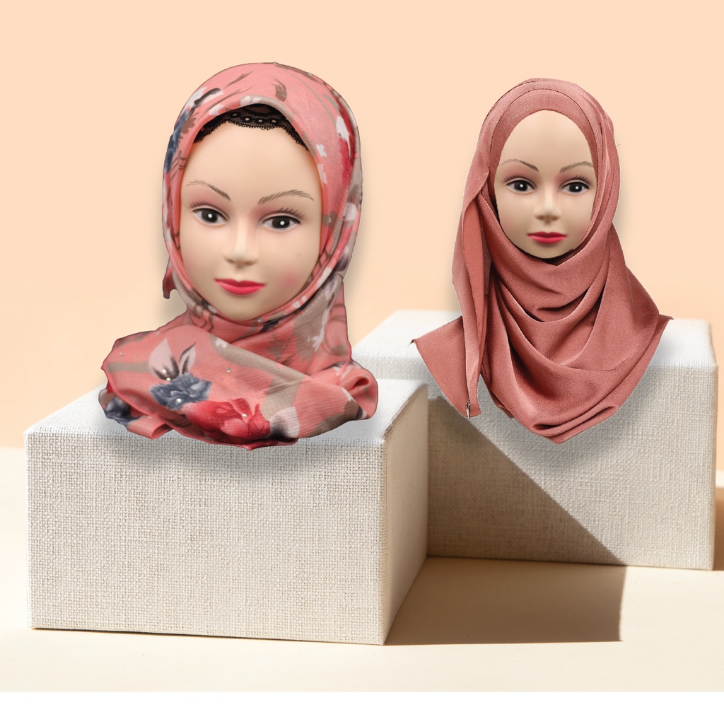 Female Mannequin Head Display Patung Kepala Wanita Tudung Display ...