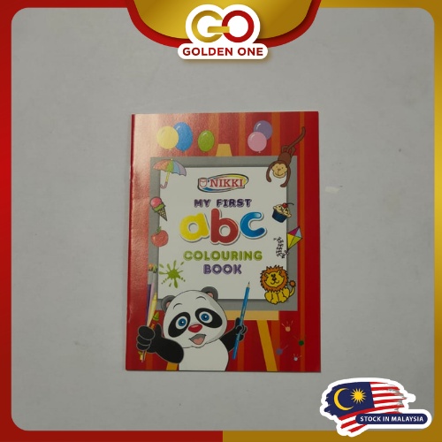 NIKKI My First ABC Coloring Book A5 Size (Price For 1 Book) | Shopee ...