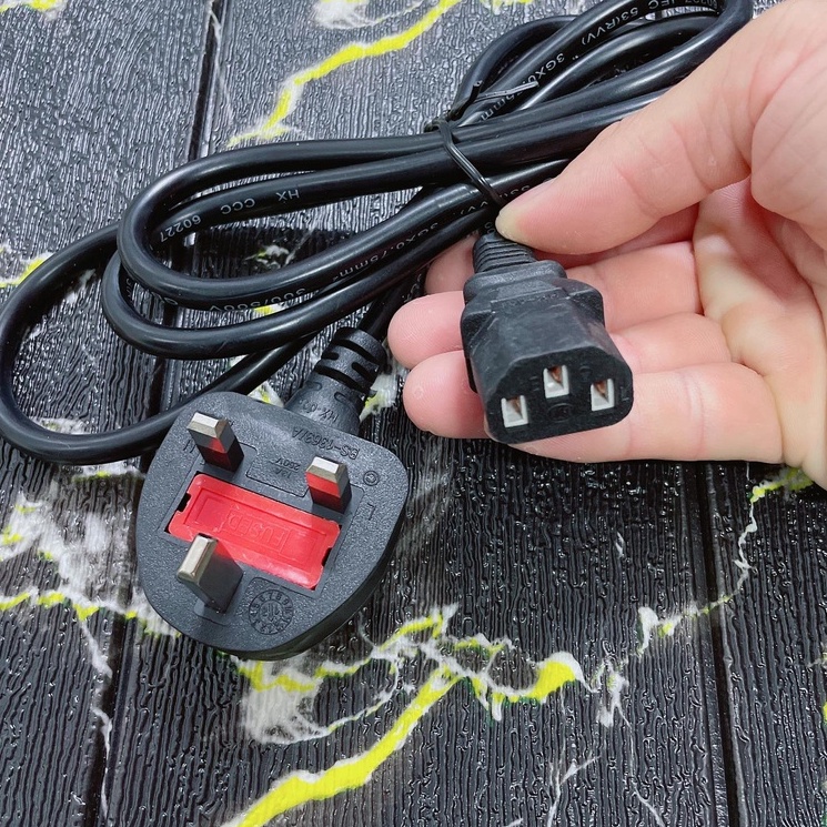 Power supply AC cord malaysia 3 PIN 1.5M 13A Desktop PC LCD Monitor ...