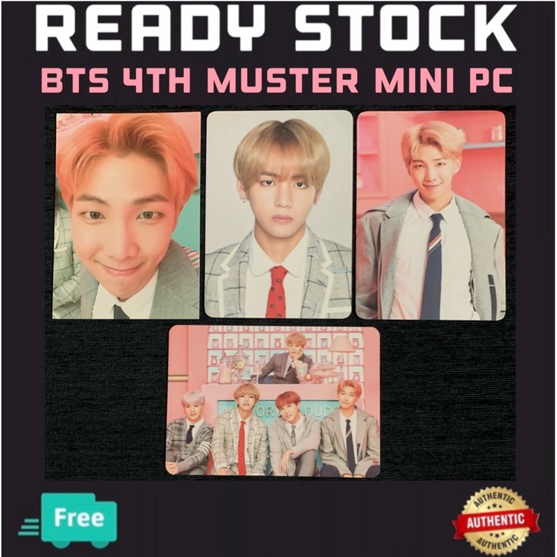 OFFICIAL BTS 4TH MUSTER MINI PHOTOCARD | Shopee Malaysia