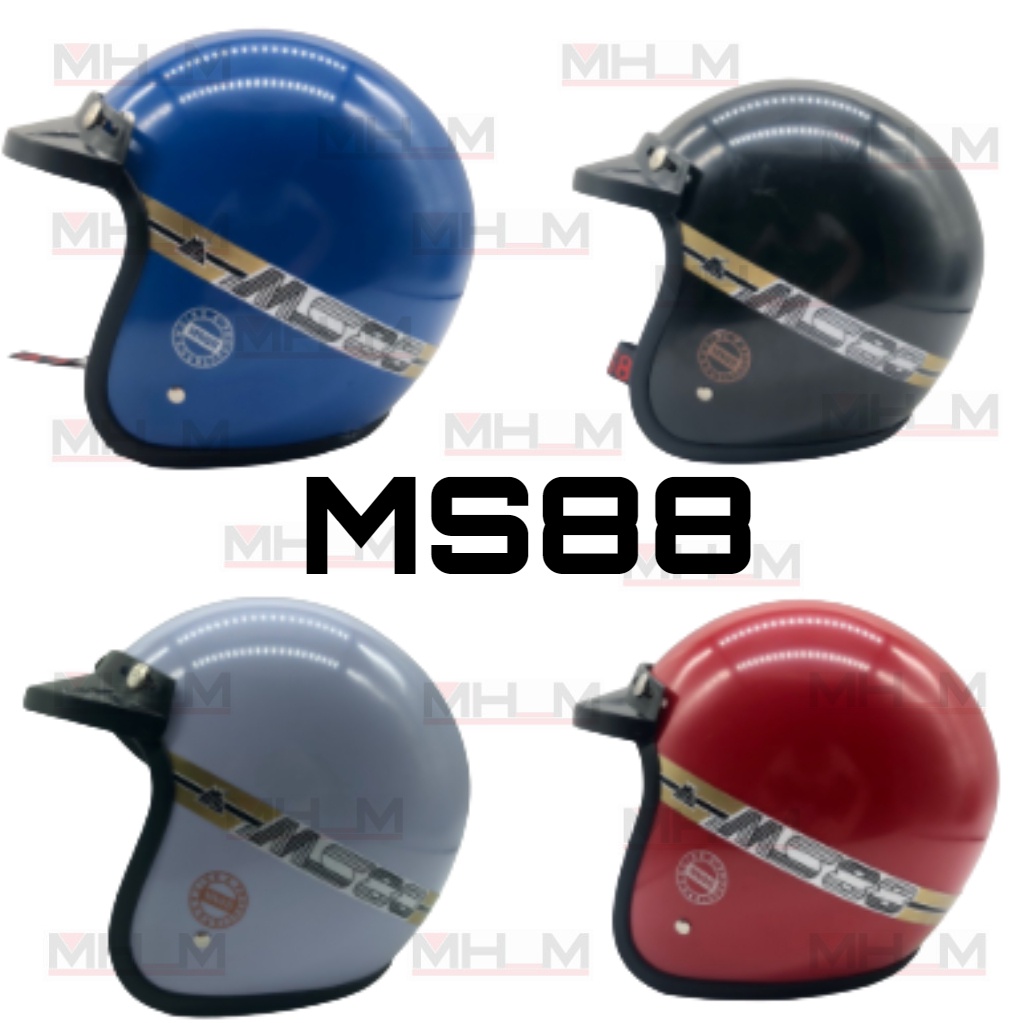 100% ORIGINAL MS88 Helmet with Sirim Approved Free Visor | Shopee Malaysia