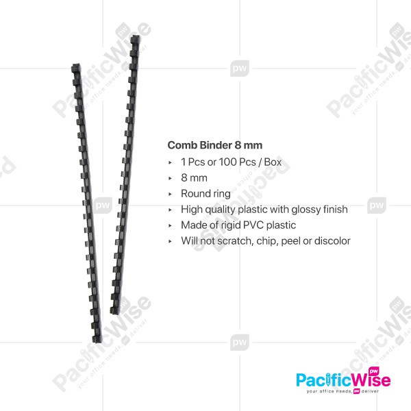 Comb Binder/Binder/Black/Plastic Ring/22mm/25mm/28mm/32mm/38mm/45mm ...