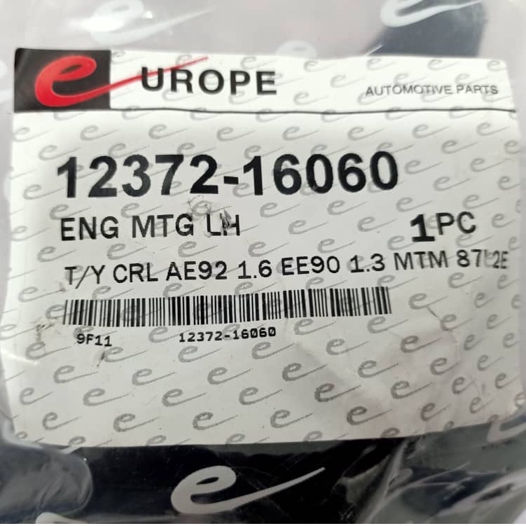 TOYOTA COROLLA AE92 EE90 FRONT/REAR/LEFT/RIGHT ENGINE MOUNTING (for ...