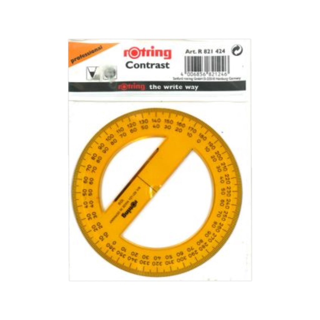 Rotring | Ruler | Circular Protractor (No. 821424) | Shopee Malaysia