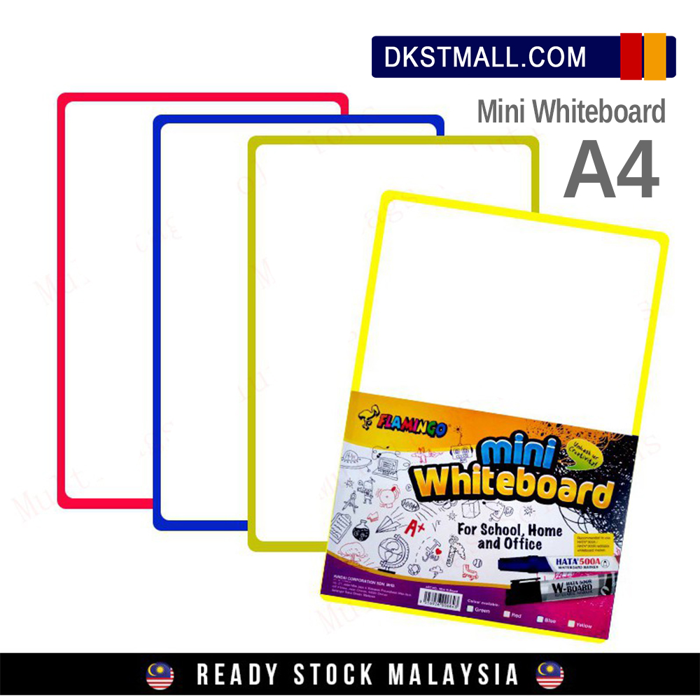 Flamingo Mini Whiteboard Lightweight A4 Size | Shopee Malaysia