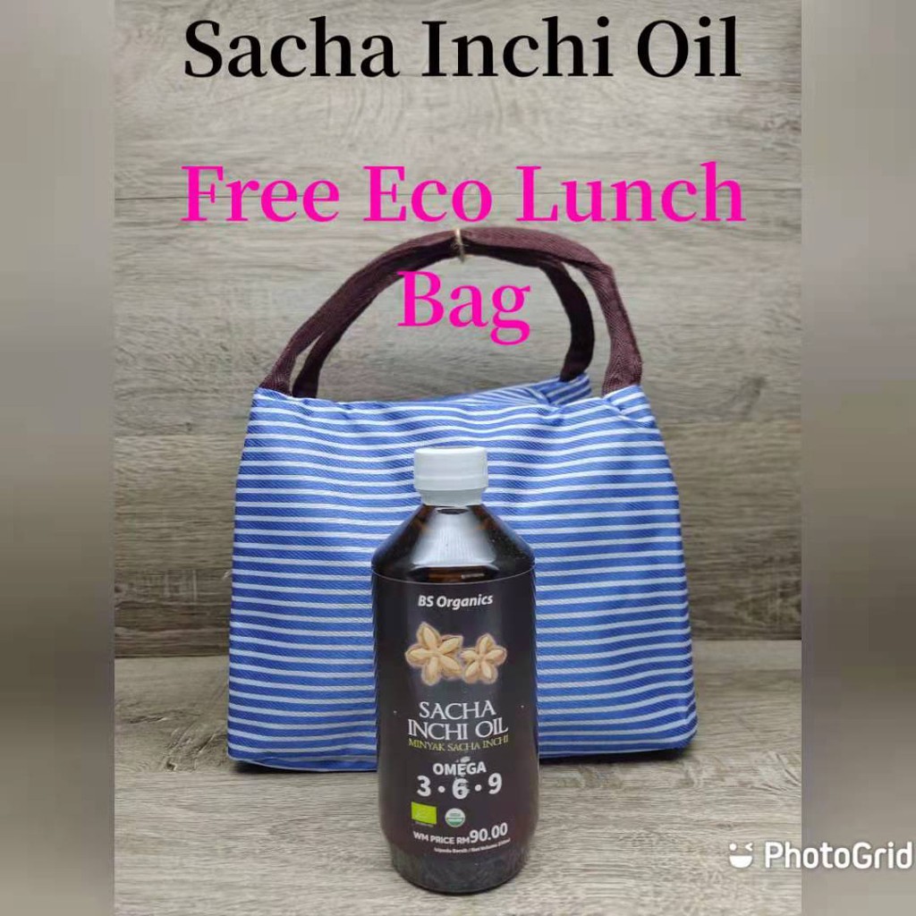 Sacha Inchi Oil 250ml BS Organic 🔥 PERCUMA ECO LUNCH BAG 🔥 | Shopee ...