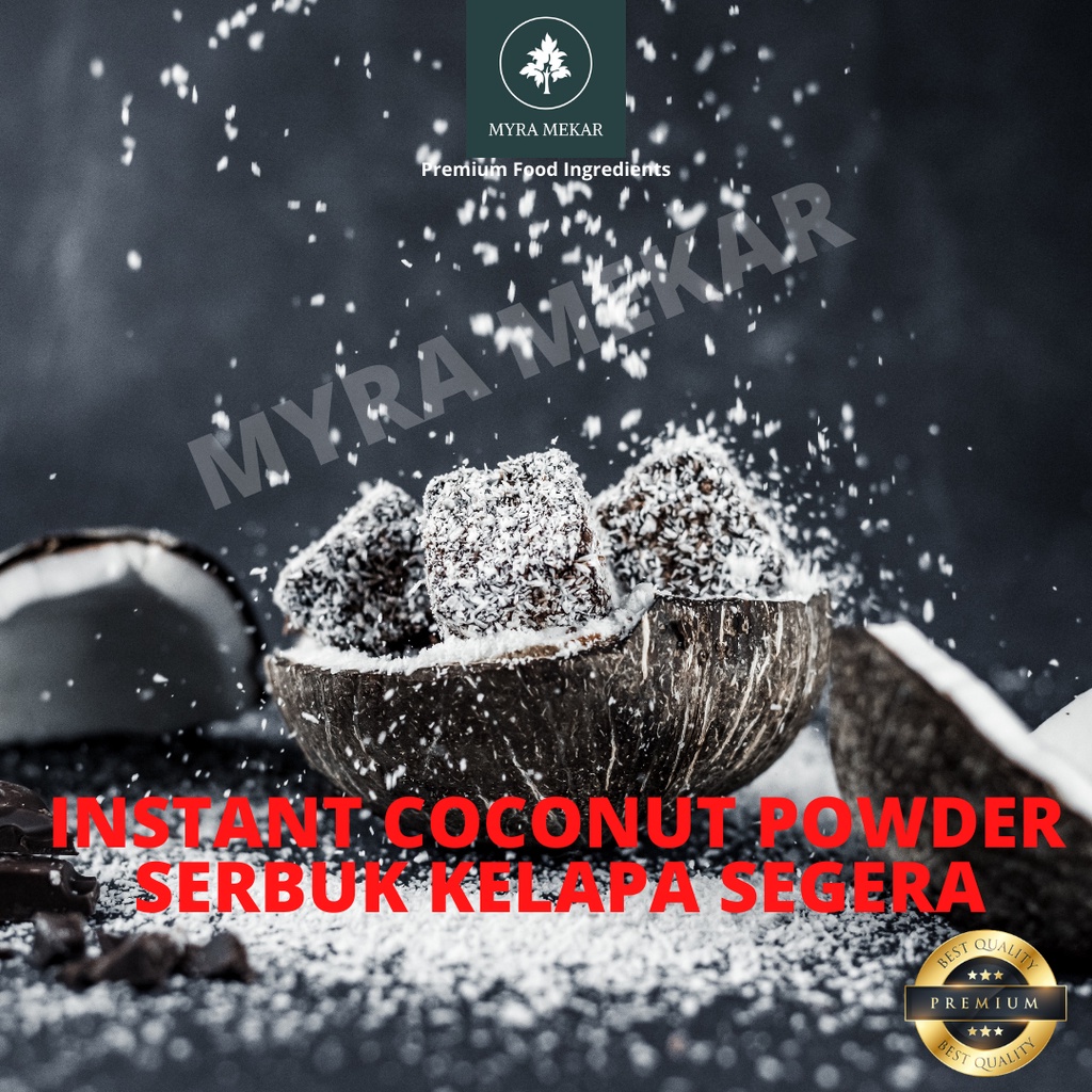 Myra Mekar Instant Coconut Powder Pure 250 Gram Serbuk Kelapa Segera ...