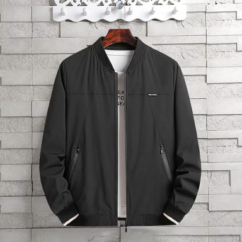 Bomber Jacket polos Men original size jumbo | Shopee Malaysia
