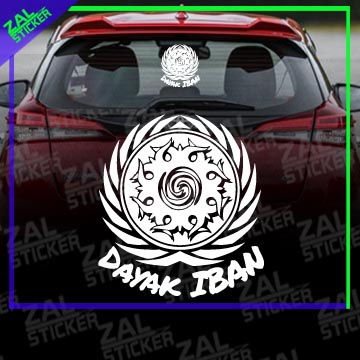 * Car Sticker bunga terung anak iban Stiker Kereta Decal MYVI AXIA ALZA ...