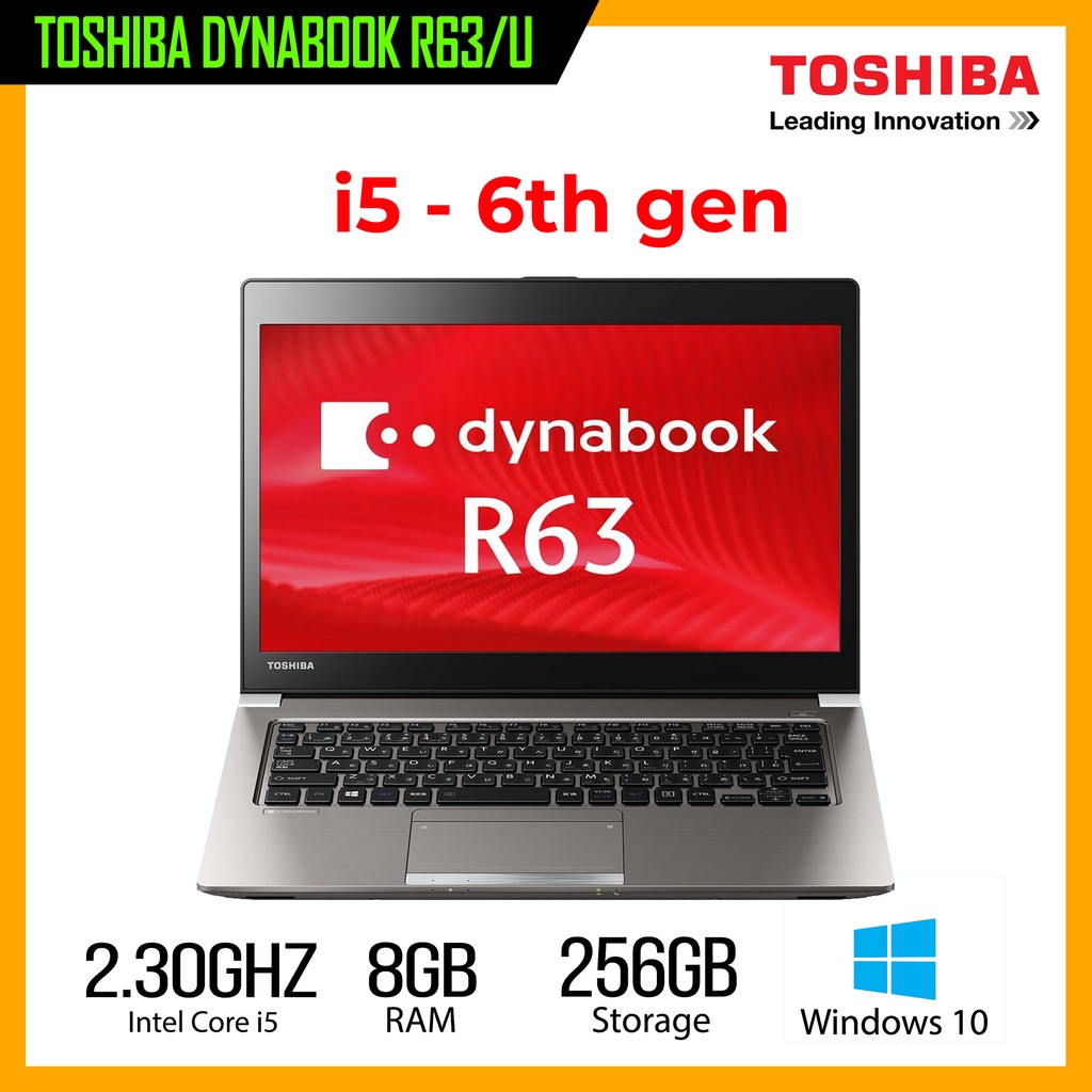 BEST DEAL TOSHIBA DYNABOOK R63/U INTEL CORE i5 6th Gen (REFURBISHED ...