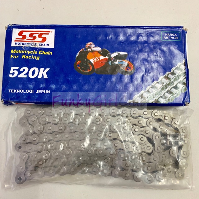 SSS RACING CHAIN 520K X 120L Superbike 520 | Shopee Malaysia