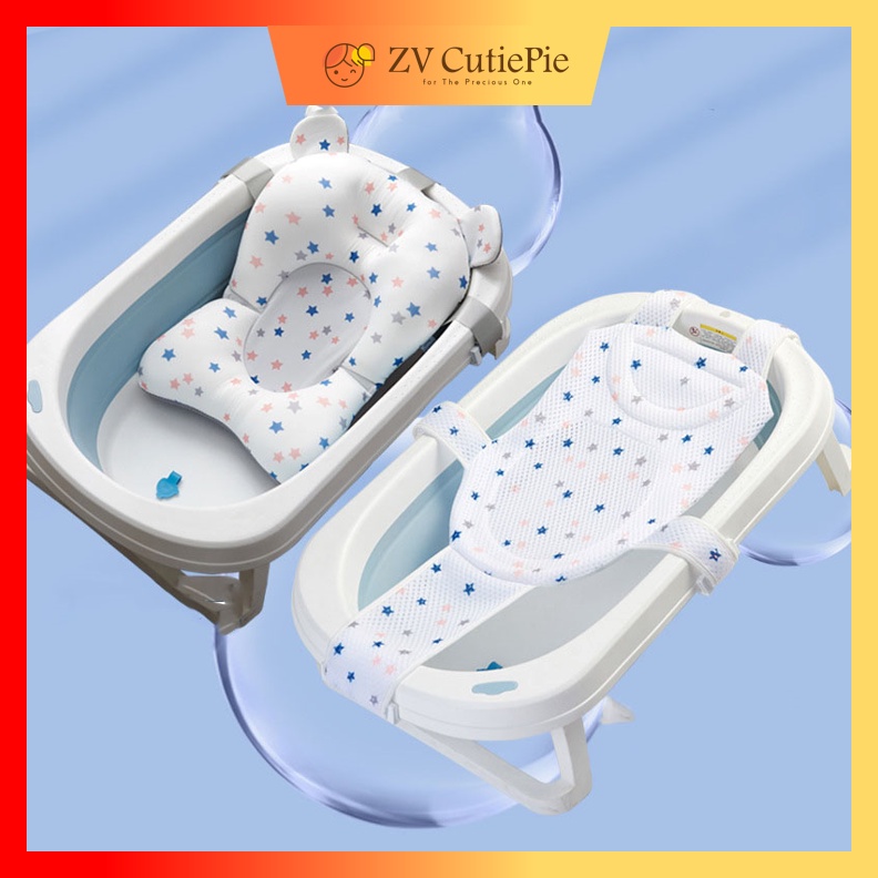 🇲🇾Ready Stock Adjustable Newborn Infant Baby Bath tub Net Anti-slip Net ...