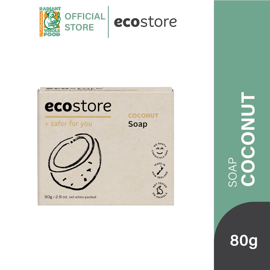 Ecostore Coconut Soap Fragrance Free (80g) | Shopee Malaysia