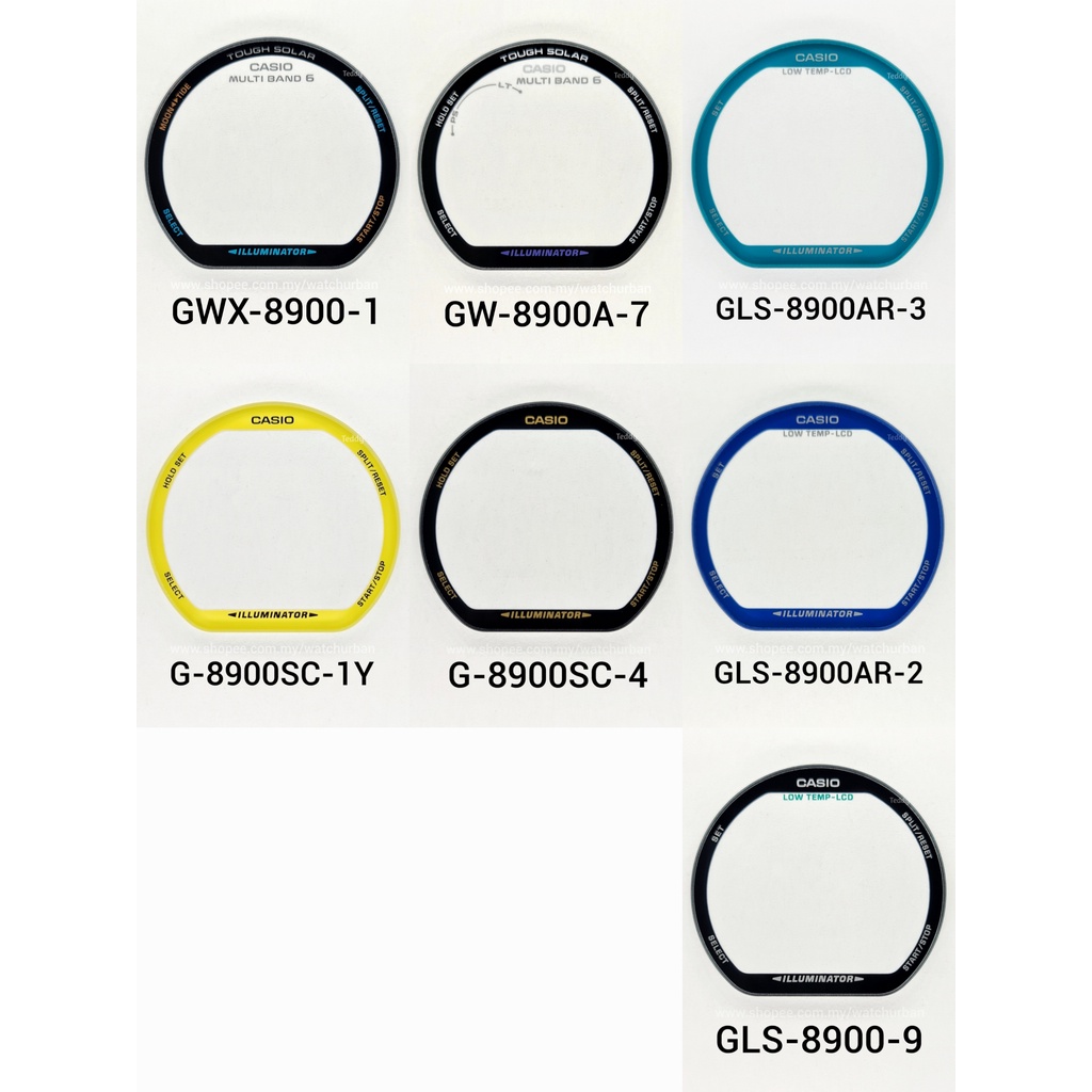 CASIO G-SHOCK GLASS G8900 GLS8900 GR8900 GW8900 GWX8900 100% ORIGINAL G ...