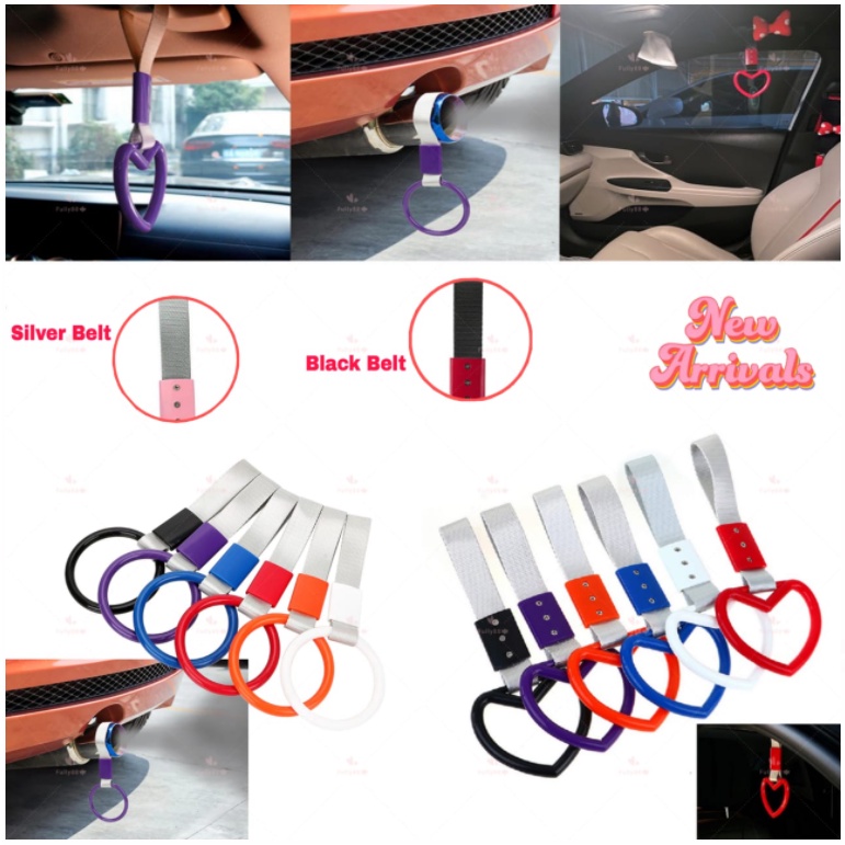 JDM TSURIKAWA RING Car Interior Pull Ring Subway Train Bus Handle Strap ...