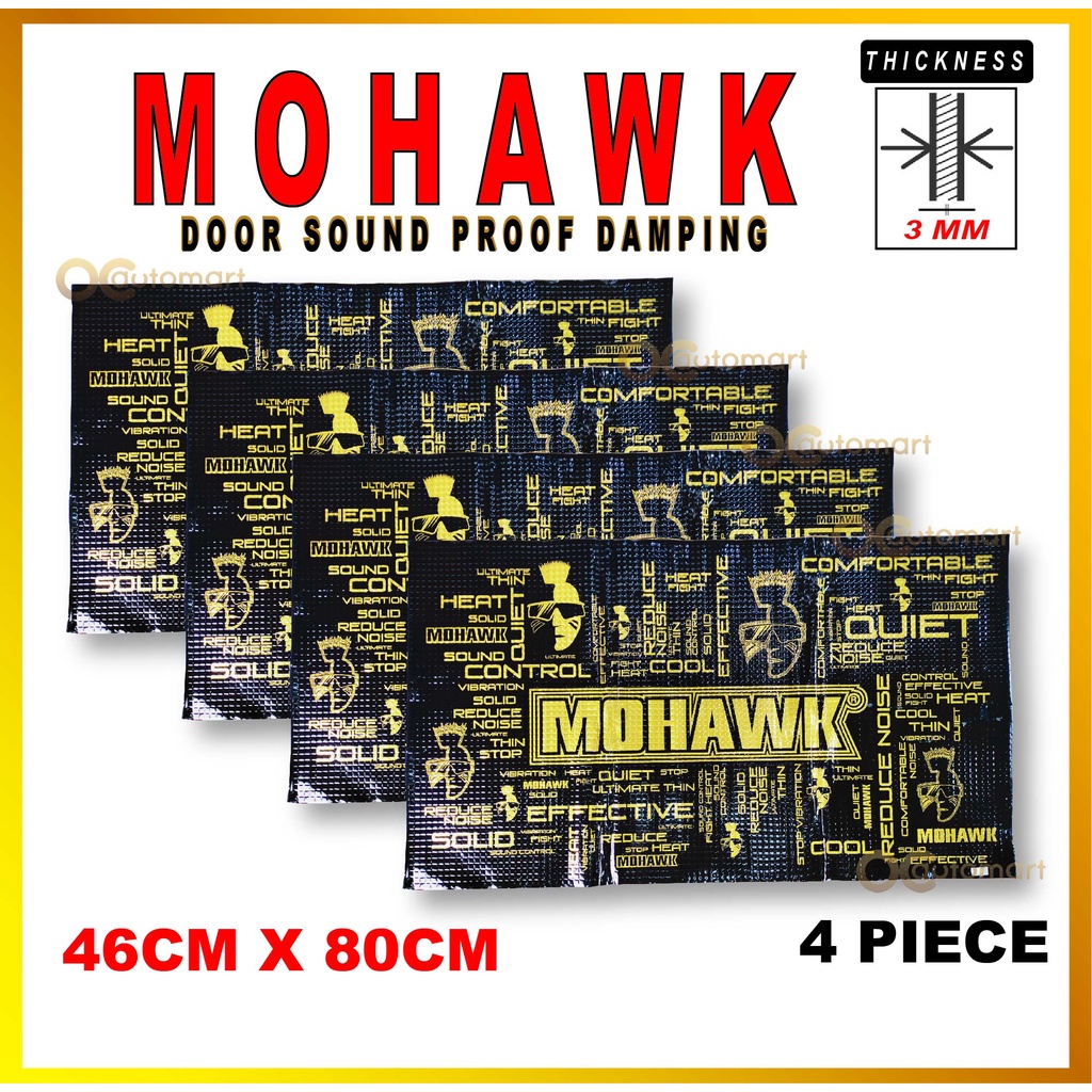 Mohawk Sound Proofing Sound Insulation Damping 3M style for Car Doors ...