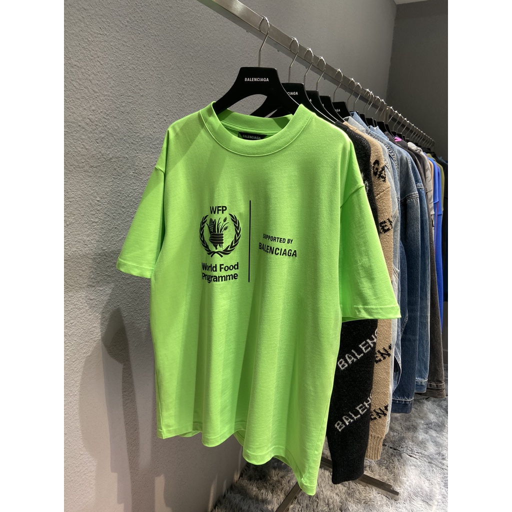 Baju TOP Notch Quality Bcg NEON WFP WORLD PROGRAMME streetwear oversize ...