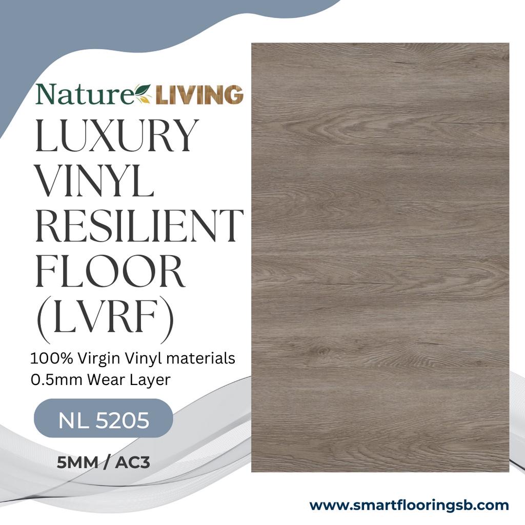 NATURE LIVING Luxury Vinyl Resilient Floor (NL-5205/5mm/AC3) - Wood ...