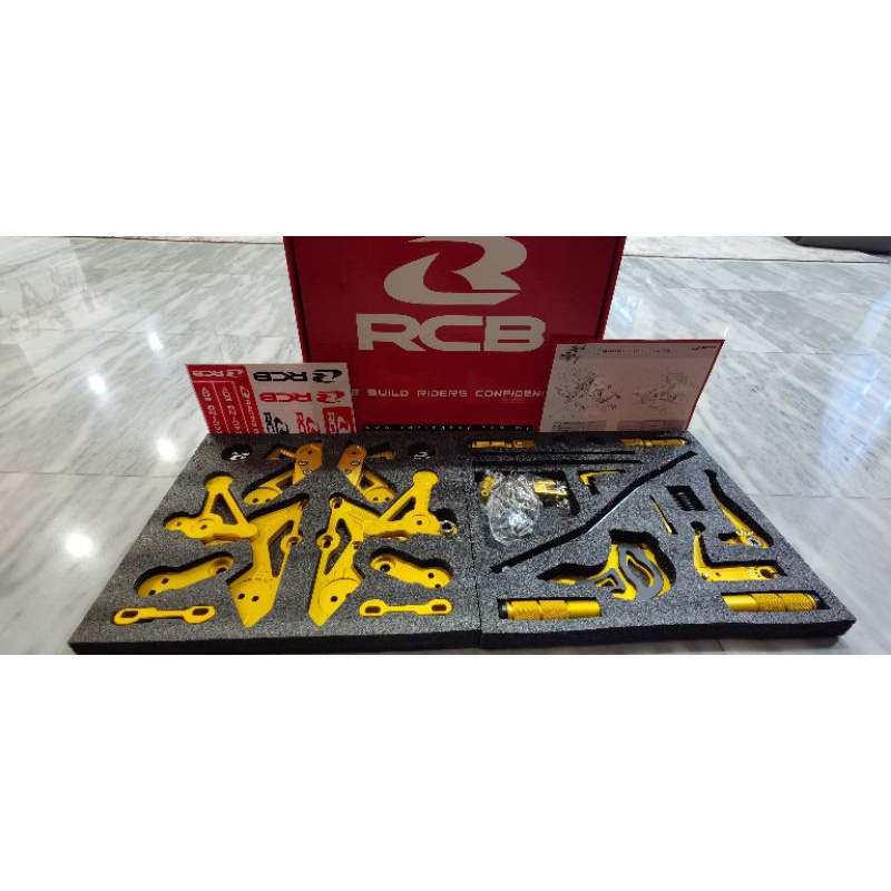 RACING BOY RCB RACING FOOTREST/SINGLE FOOTREST S2 S3 BLACK GOLD RED ...