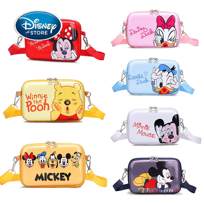 Mickey Shoulder Bag Disney Children's Phone Bag Cute Winnie Messenger ...