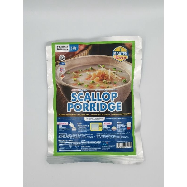 HALAL BUBUR SEGERA Scallop Porridge | Shopee Malaysia