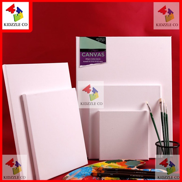 DIY Painting Frame White Blank Rectangle Canvas Board Wooden Frame Oil ...