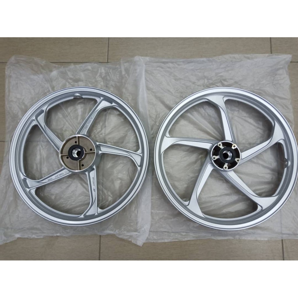 SYM BONUS SR SPORT RIM SET FRONT+REAR/FRONT ONLY SILVER COLOUR OE ...