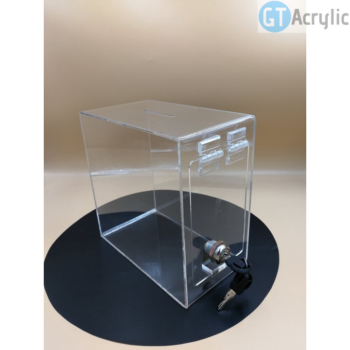 Acrylic Money Box / Acrylic Donation Box /Acrylic Tabung Derma ...