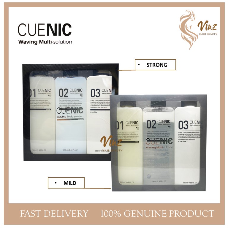 CUENIC Waving Multi-Solution Perm Lotion - 280ml x3 (STRONG / MILD ...