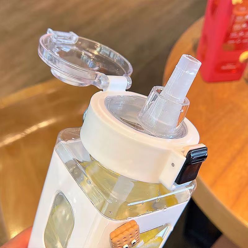 Free Rope 700ML Botol Air Viral Large Capacity Water Bottle Portable ...