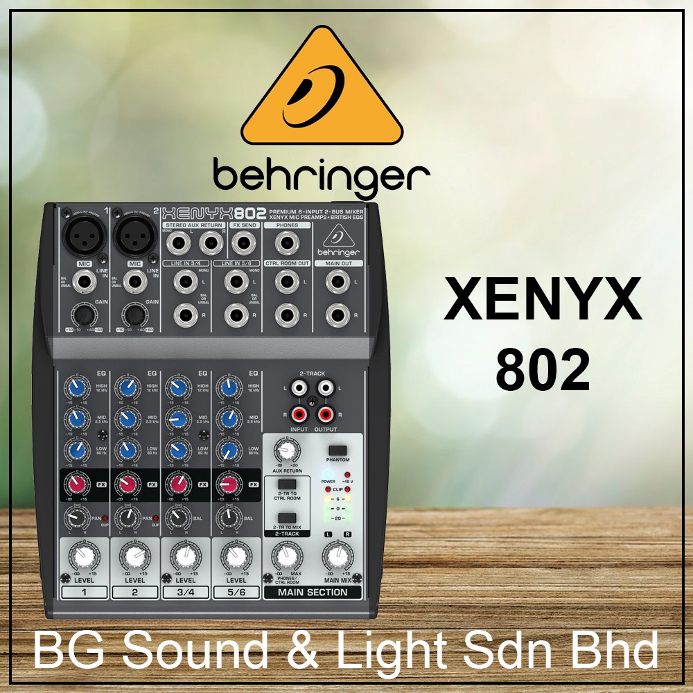 Behringer XENYX 802 Analog Mixer (XENYX802 / XENYX-802) | Shopee Malaysia