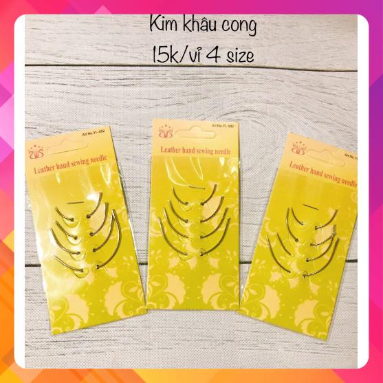 Curved wool sewing needles 4 sizes for sewing wool animals - Set of ...