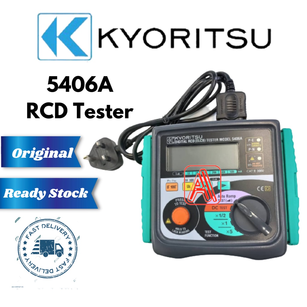 Kyoritsu KEW 5406A RCD Tester ~ Original 👍 12 Months Warranty 👍 Ready ...