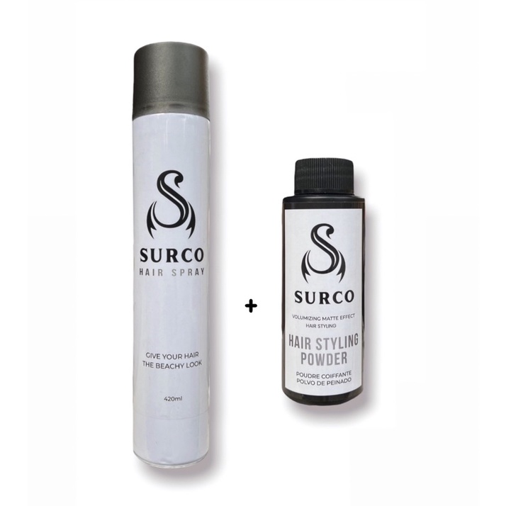 SURCO SUPERJIMAT DOUBLE SET(HAIR SPRAY & HAIR POWDER ) | Shopee Malaysia