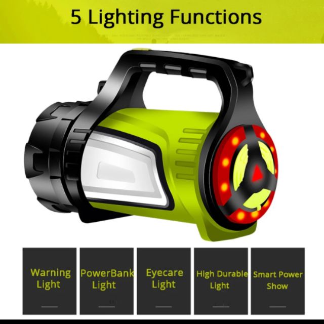 USB Multi-Function Portable Rechargeable Outdoor Emergency Searchlight ...