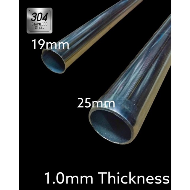 Premiur 100% SUS304 Decorative Round Pipe/Hanger Rod / Thickness 1.0mm ...