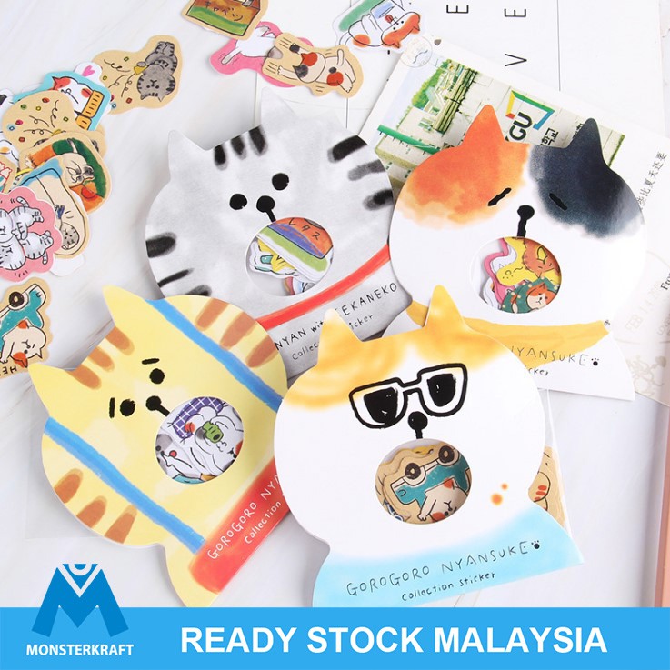 30pcs Kawaii Cute Cat Stickers Kitty Sticker Cartoon Stickers Pack ...