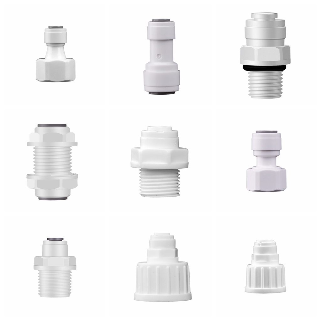 Straight RO Water Fitting 17 Types Male Female Thread 1/4 3/8 Coupling ...