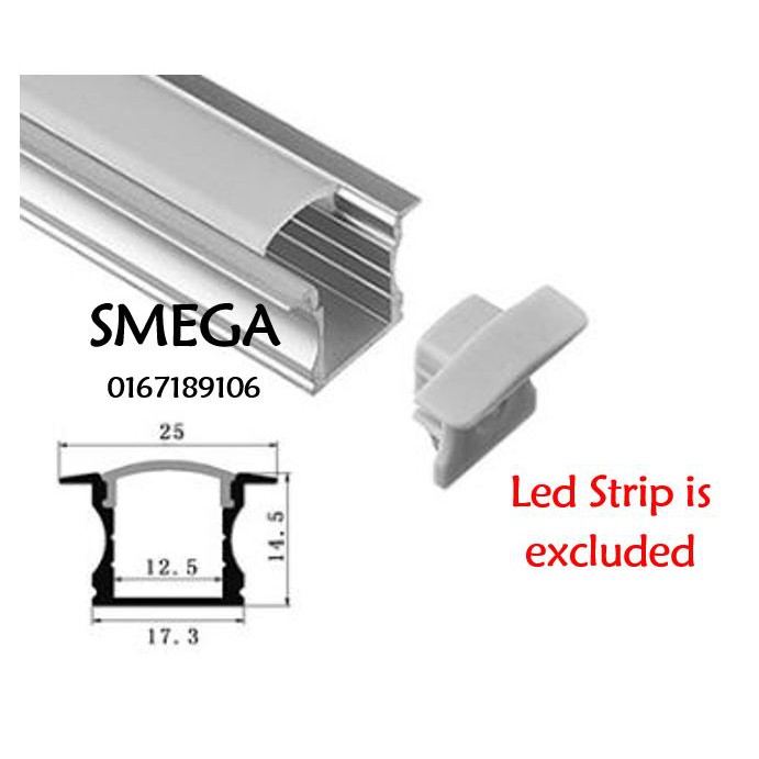 SMEGA 3meter LED Strip Light Aluminium U Deeper Shape Profile Track ...