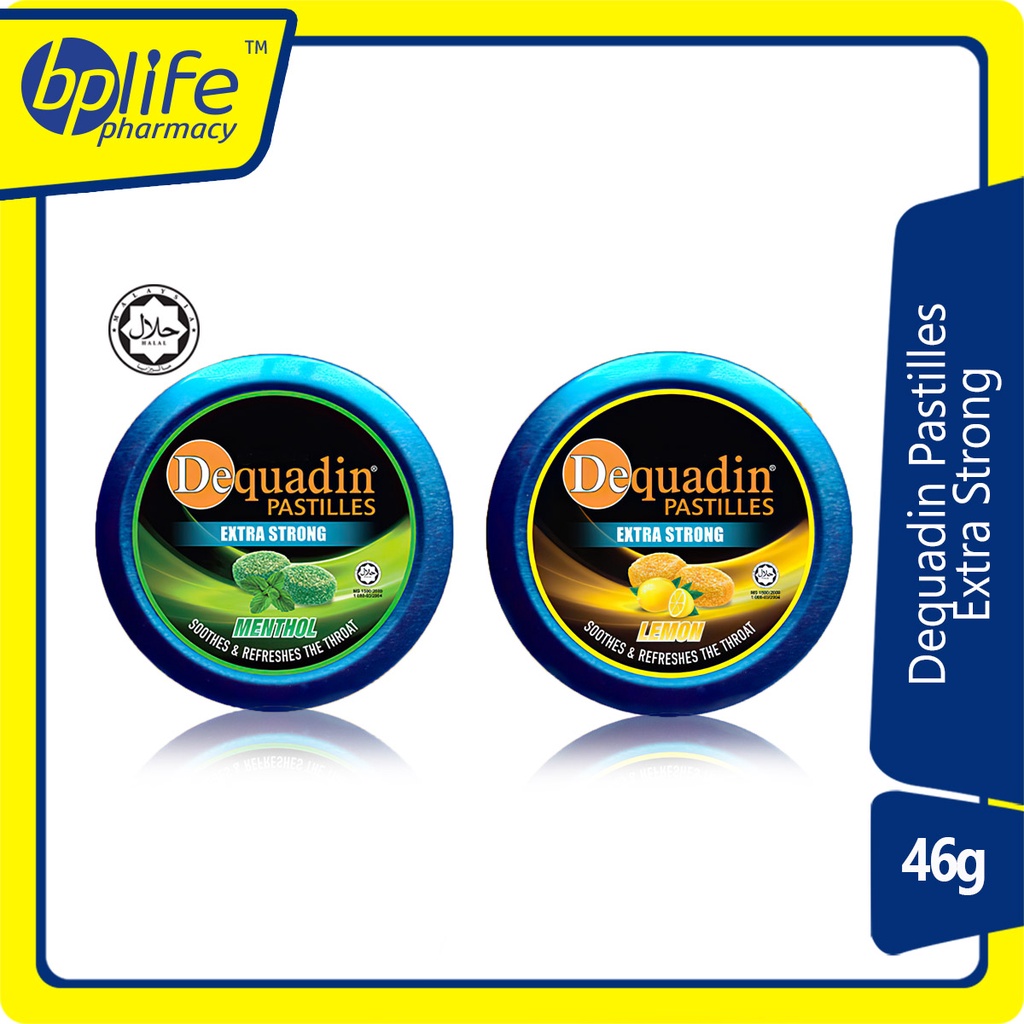 Dequadin Pastilles Extra Strong 46g (Lemon/ Menthol) | Shopee Malaysia