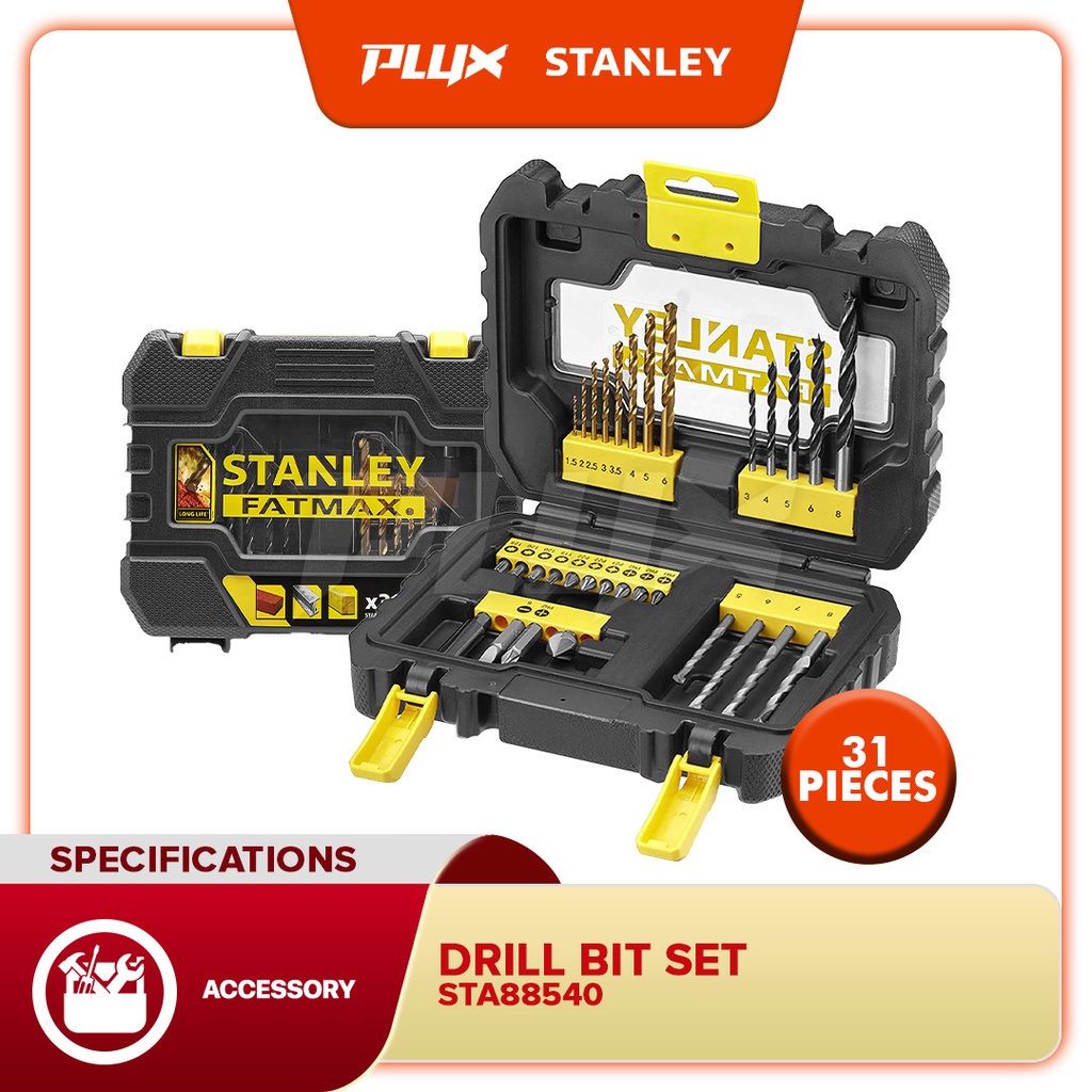 STANLEY STA88540-XJ - SET OF 31 Drills Bits ( STA88540 ) | Shopee Malaysia