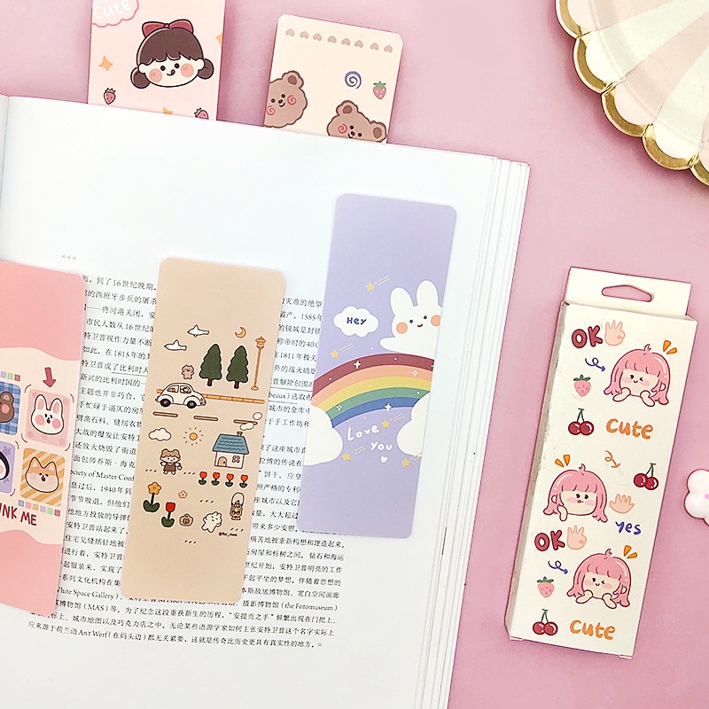 30 Pcs Cute Cartoon Bookmark for Gift | Shopee Malaysia