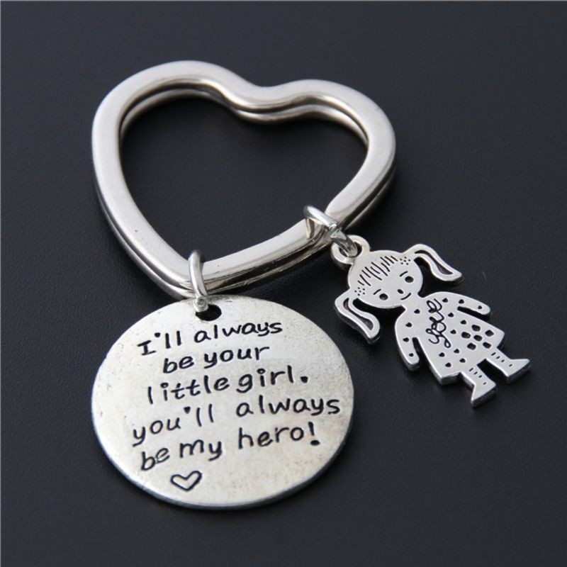 Daddy girl keychain [Ready Stock!] Heart Shape Chain Father's Day Daddy ...