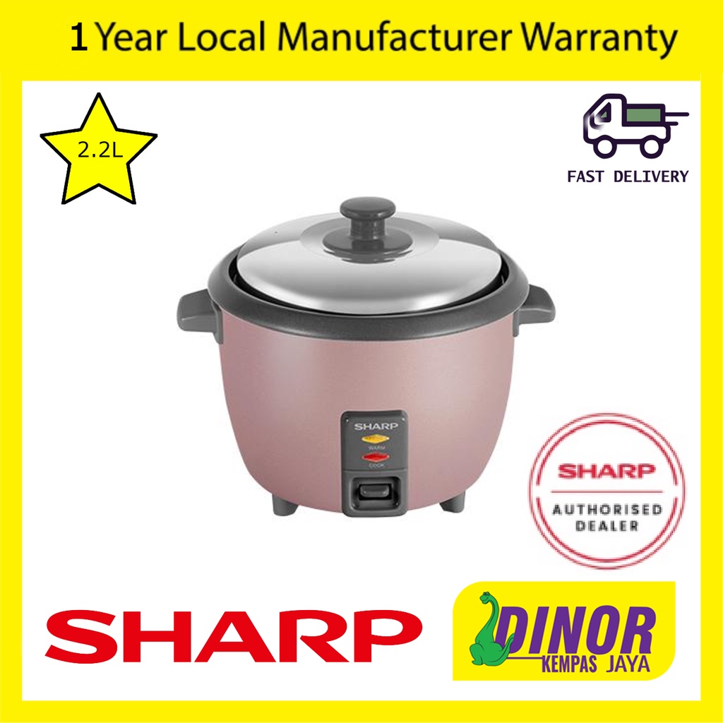 SHARP 2.2L / 1.8L / 1.0L Non-Stick RICE COOKER KSH228SPK / KSH188SPK ...