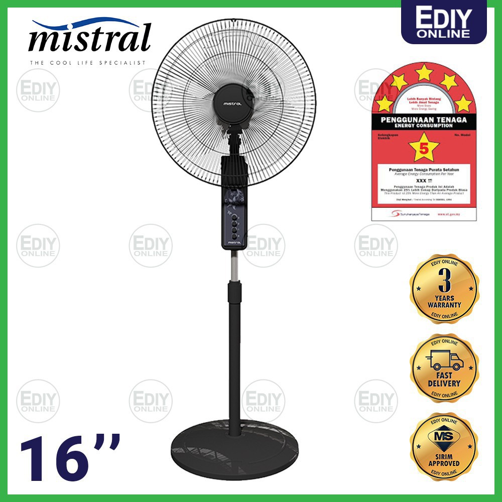 KHIND MISTRAL STAND FAN SF1682 SE SF1682SE / SF1663H / MSF1682 3 YEARS ...