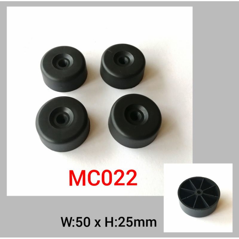 4Pcs Plastic Round Leg for Sofa Table Chair Desk Cabinet Feet Floor ...