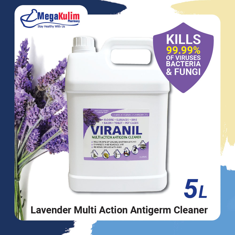 Viranil Lavender Multi Action Antigerm Cleaner 5 Litre | Shopee Malaysia